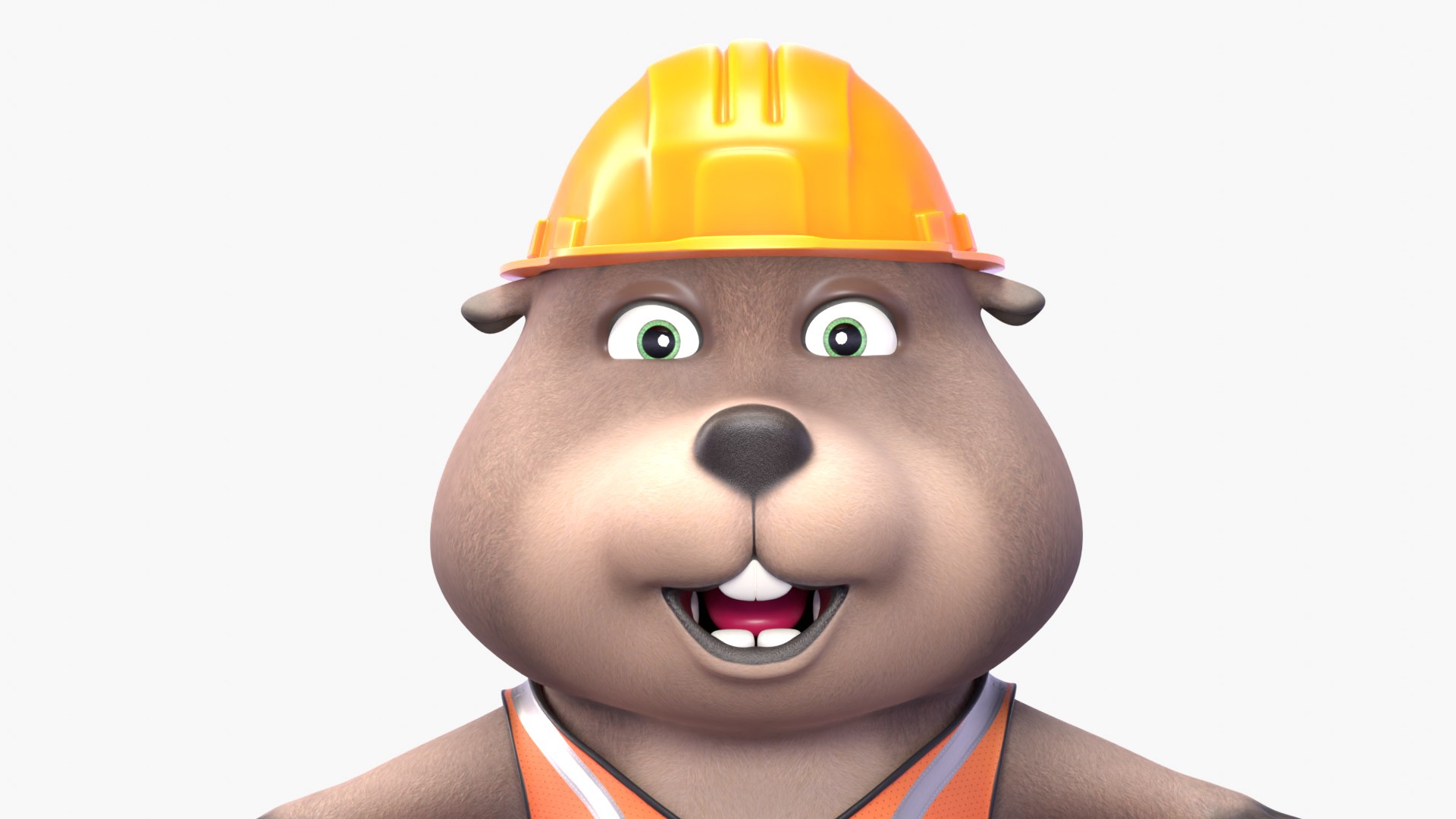 Cartoon Beaver 3D - TurboSquid 2257743