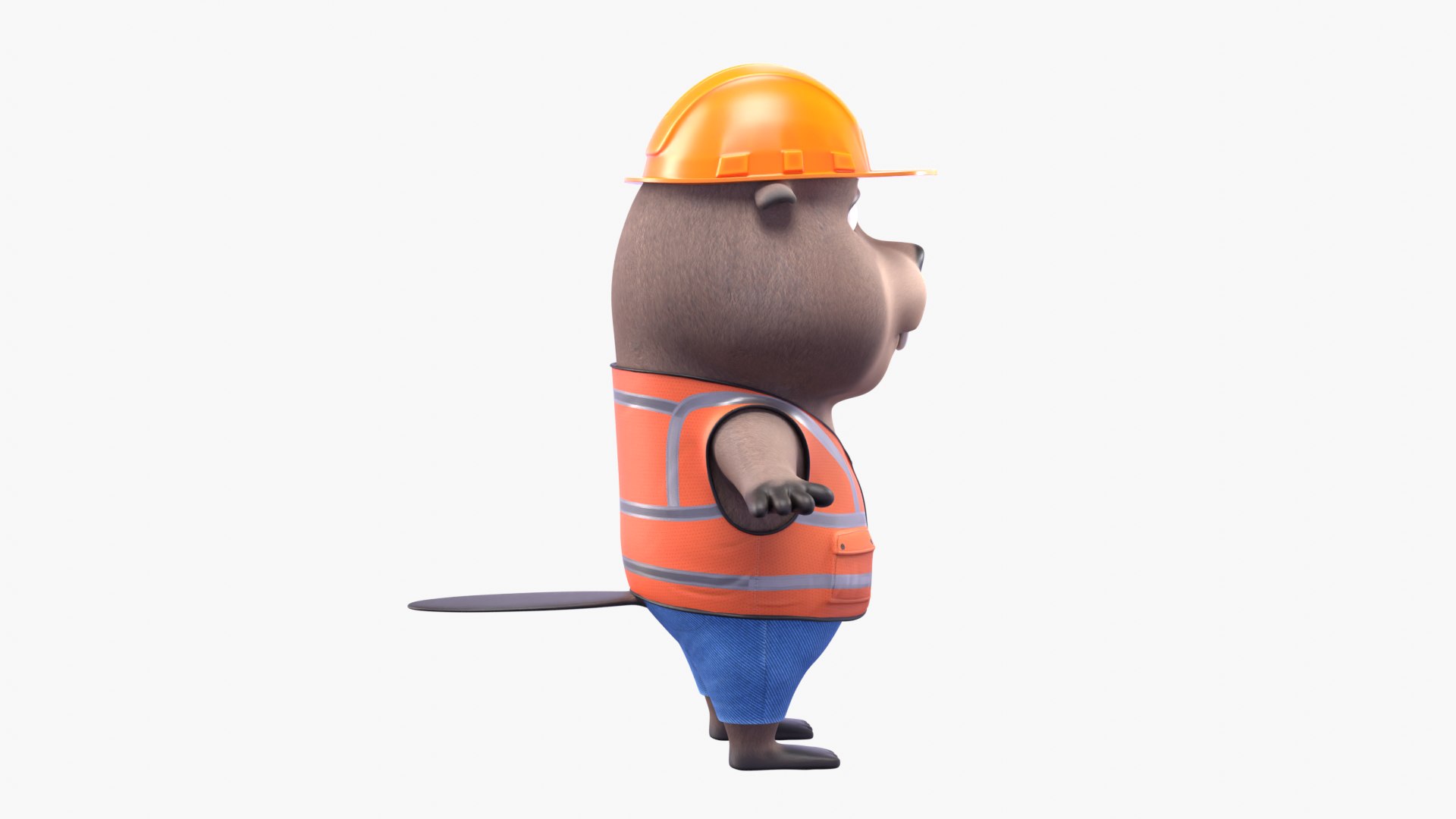 Cartoon Beaver 3D - TurboSquid 2257743