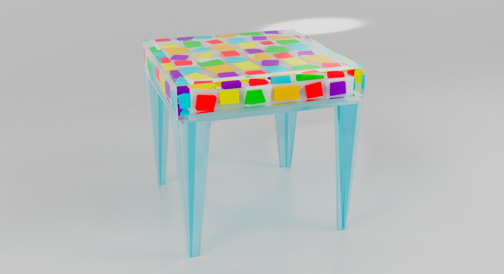 Colorful Table 3D - TurboSquid 2058699