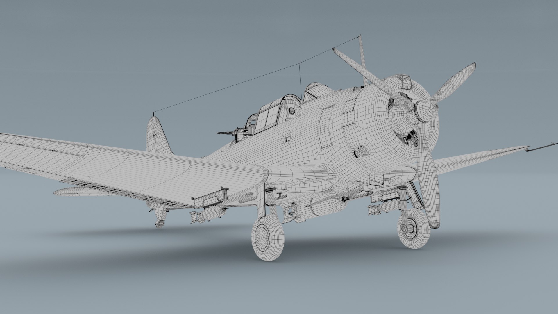 3D model Douglas SBD Dauntless 3DModel - TurboSquid 2112381