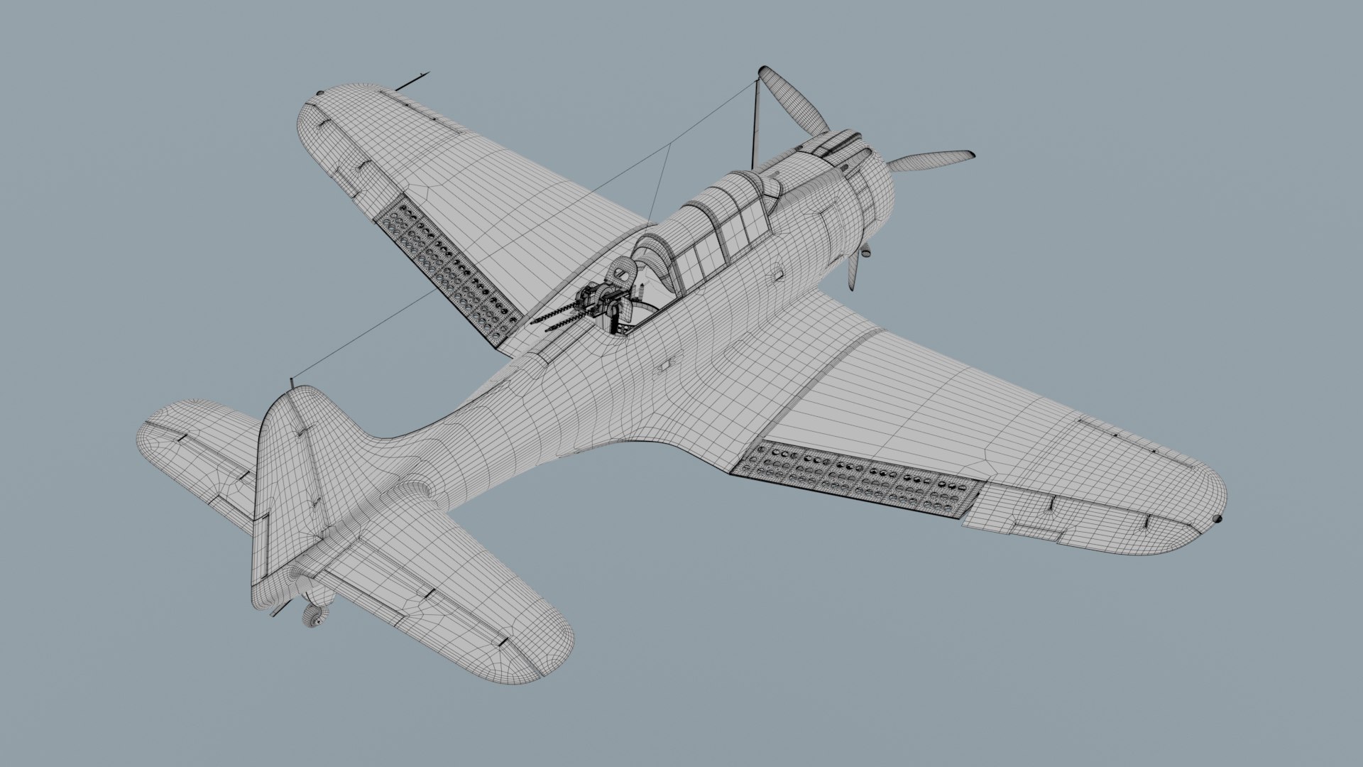 3D model Douglas SBD Dauntless 3DModel - TurboSquid 2112381
