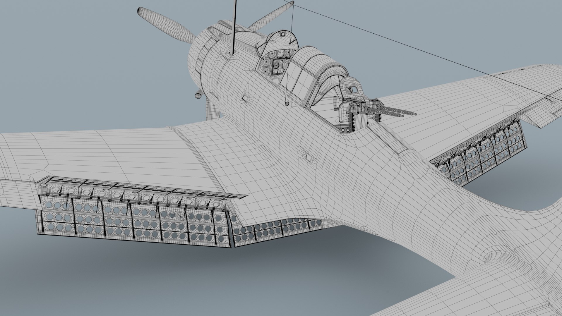 3D Model Douglas SBD Dauntless - TurboSquid 2112381