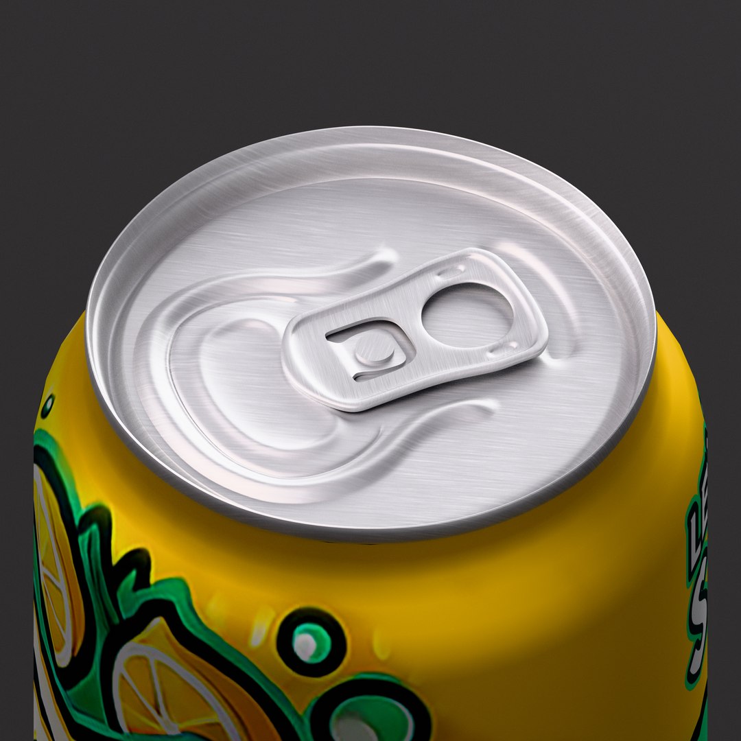 3D Lemon Spark Aluminum Can - TurboSquid 2269277