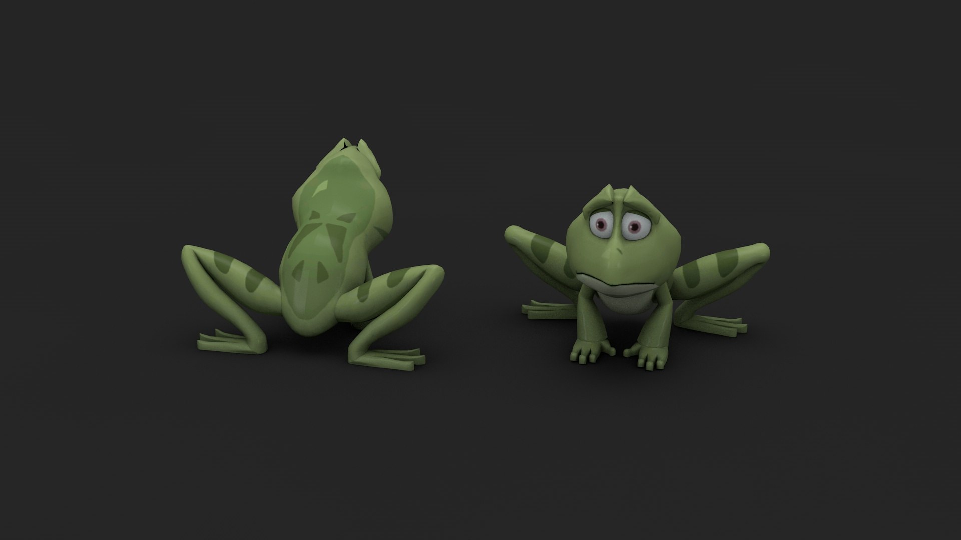 3D Cartoon Frog Model - TurboSquid 1845197