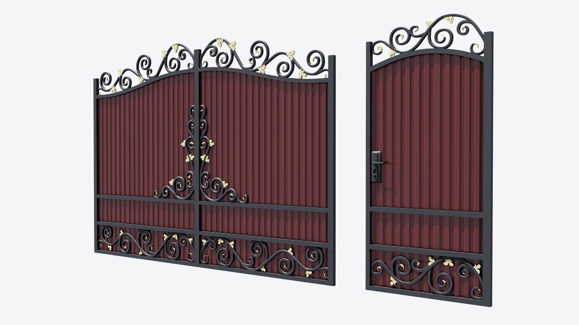 3D Gates Model - TurboSquid 2040044