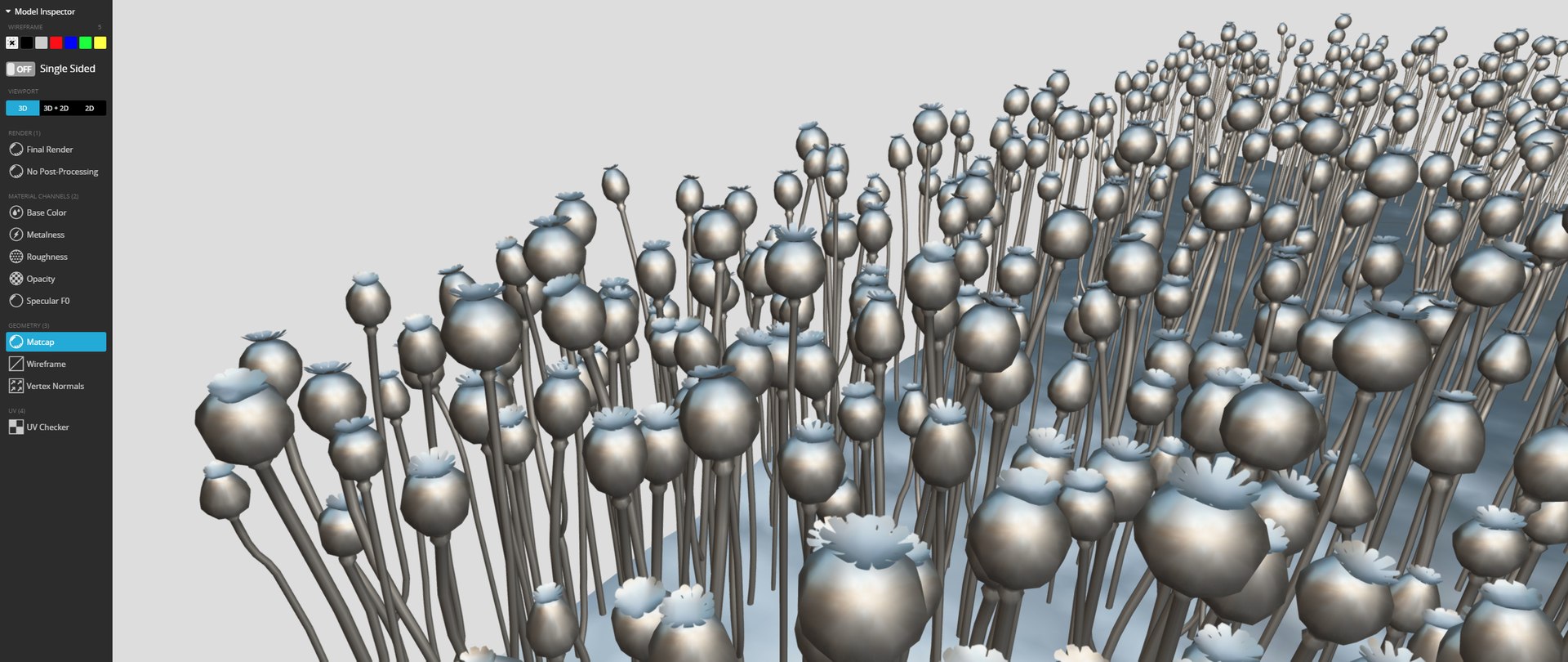 Poppy Field 3D model - TurboSquid 2043933