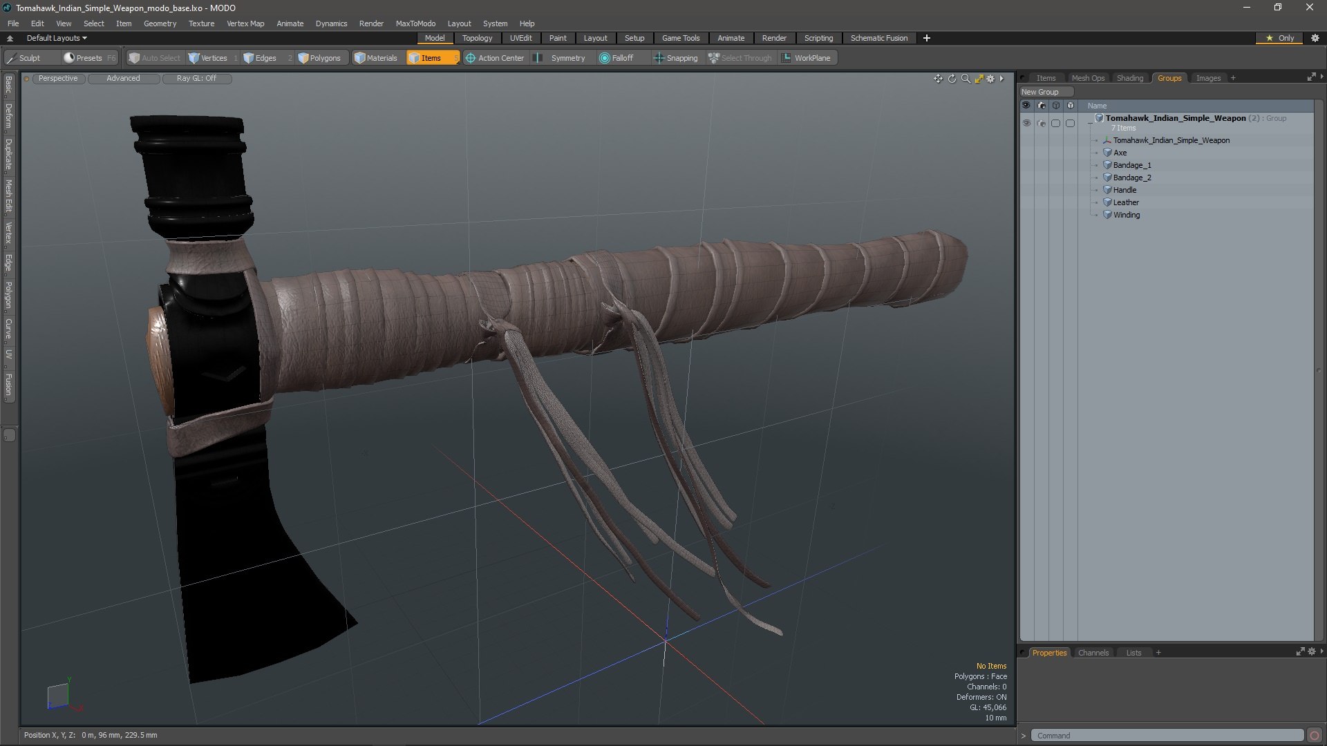 3D Tomahawk Indian Simple Weapon Model - TurboSquid 2201858