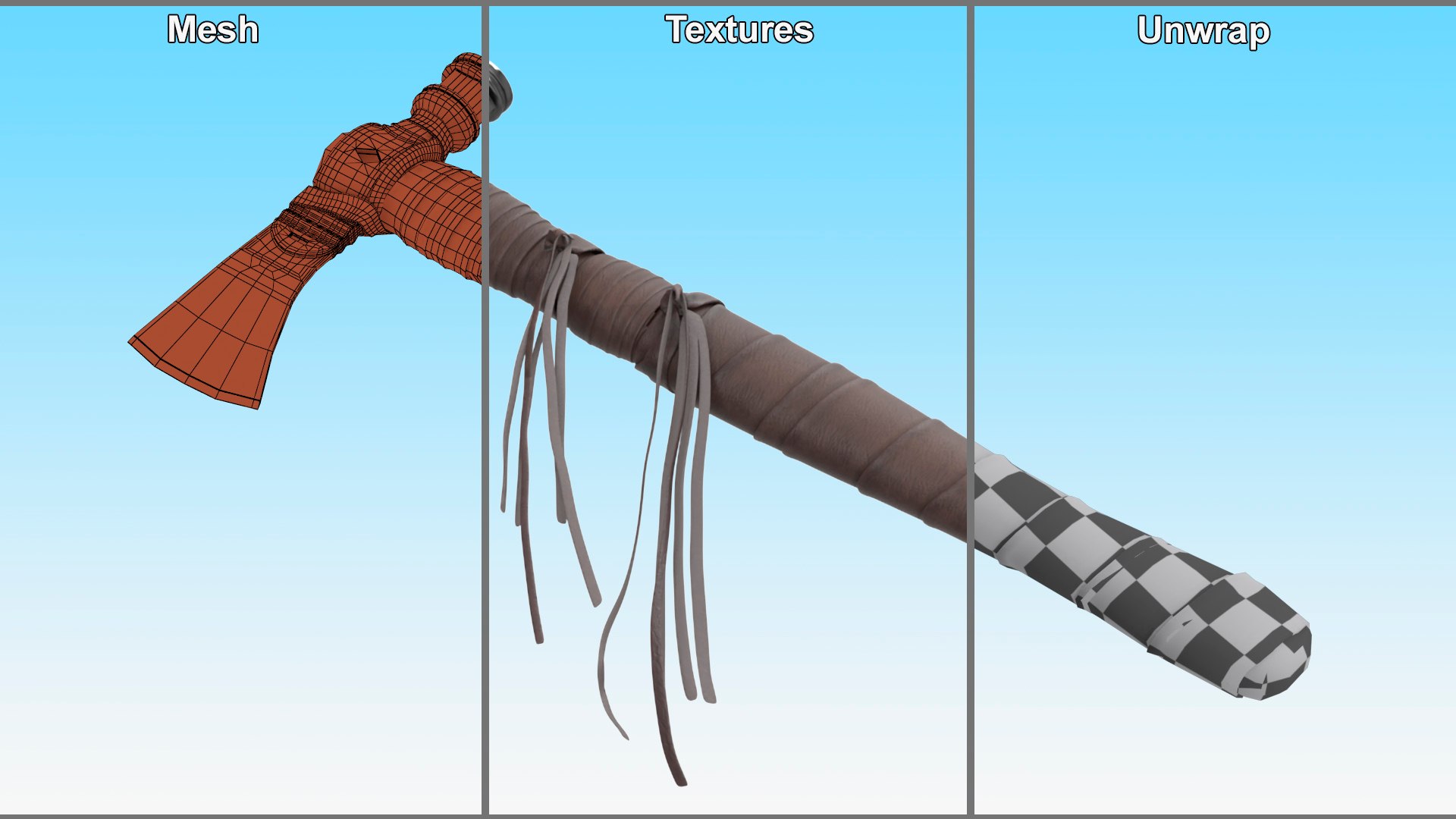 3D Tomahawk Indian Simple Weapon Model - TurboSquid 2201858