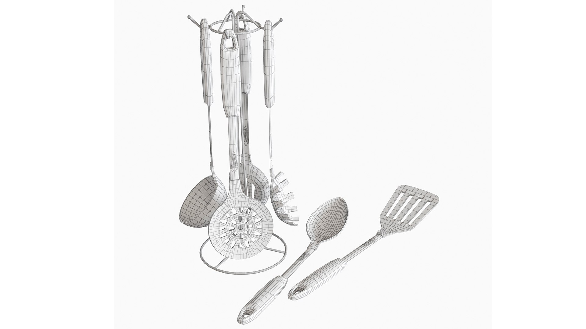 3D Houseware Kitchen Utensil Set model - TurboSquid 1792960
