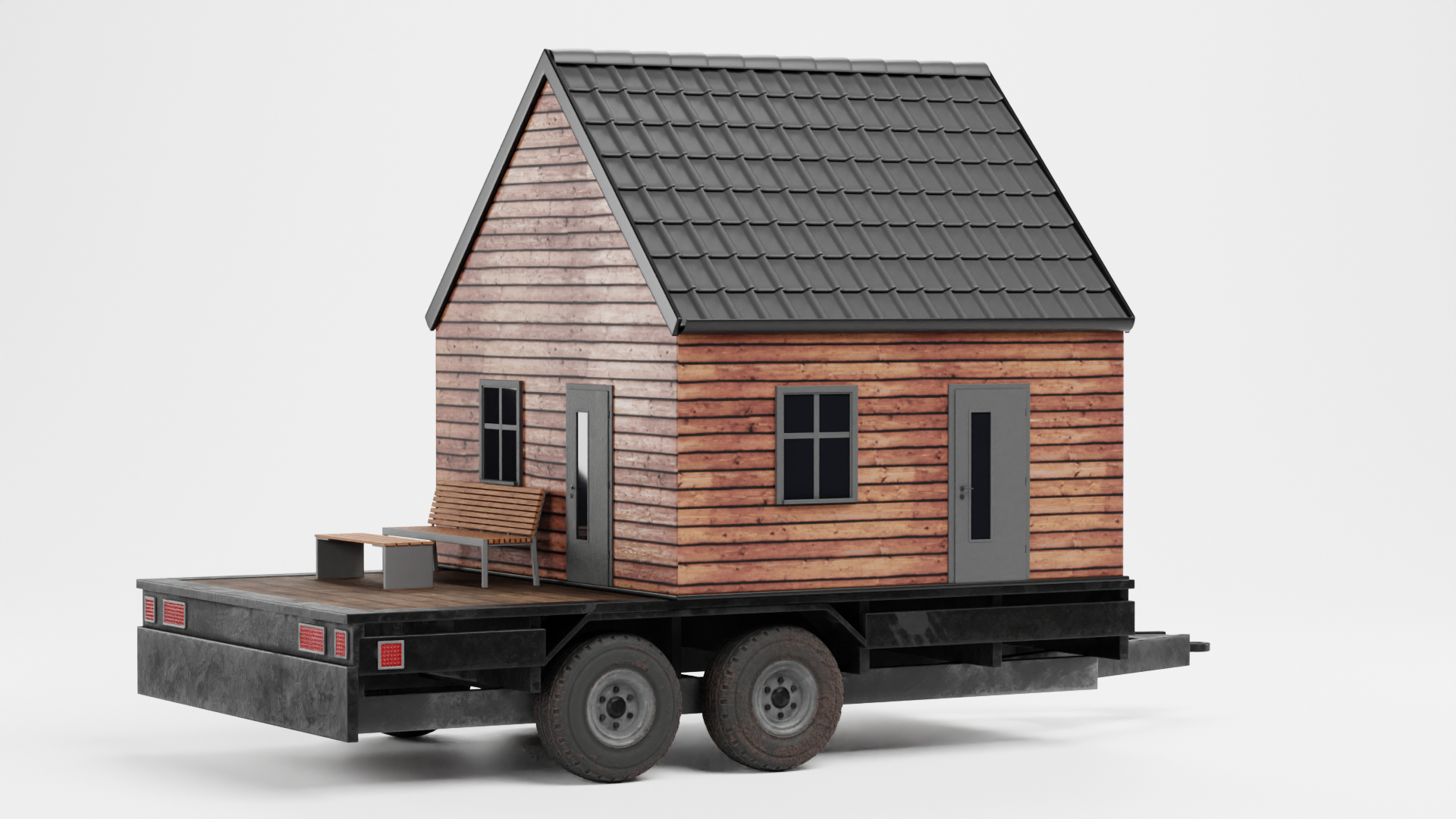 Tiny House 1 3D Model - TurboSquid 2111371