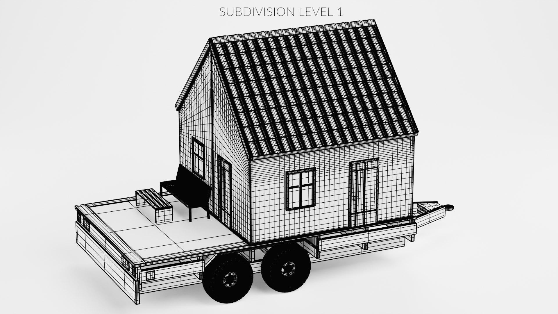 Tiny House 1 3D Model - TurboSquid 2111371