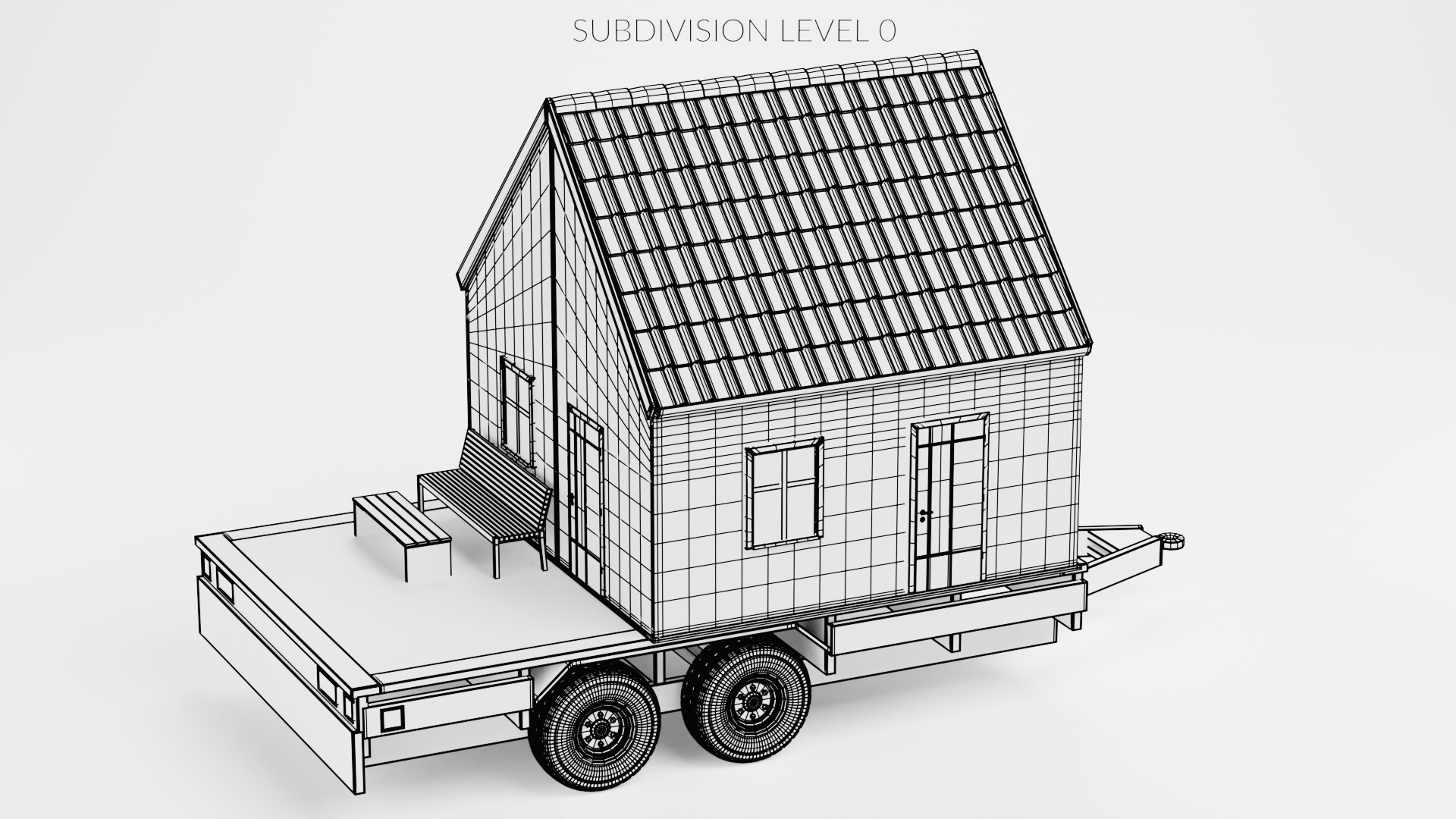 Tiny House 1 3D Model - TurboSquid 2111371