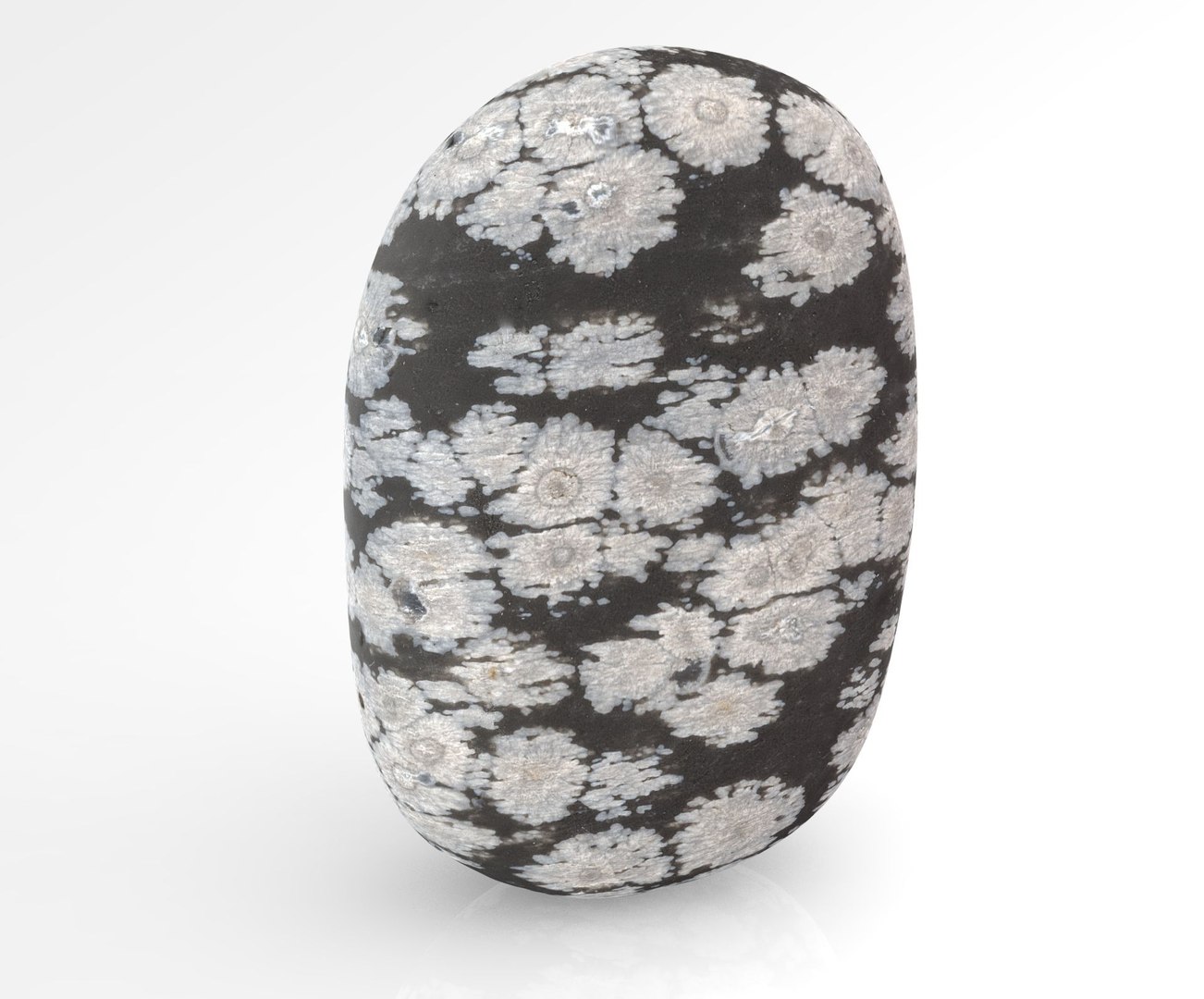 3D Obsidian Snow Gemstone - TurboSquid 2031706