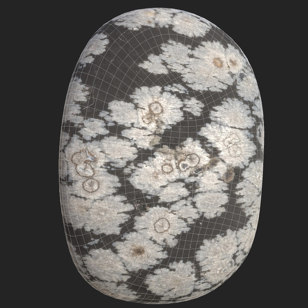 3D Obsidian Snow Gemstone - TurboSquid 2031706