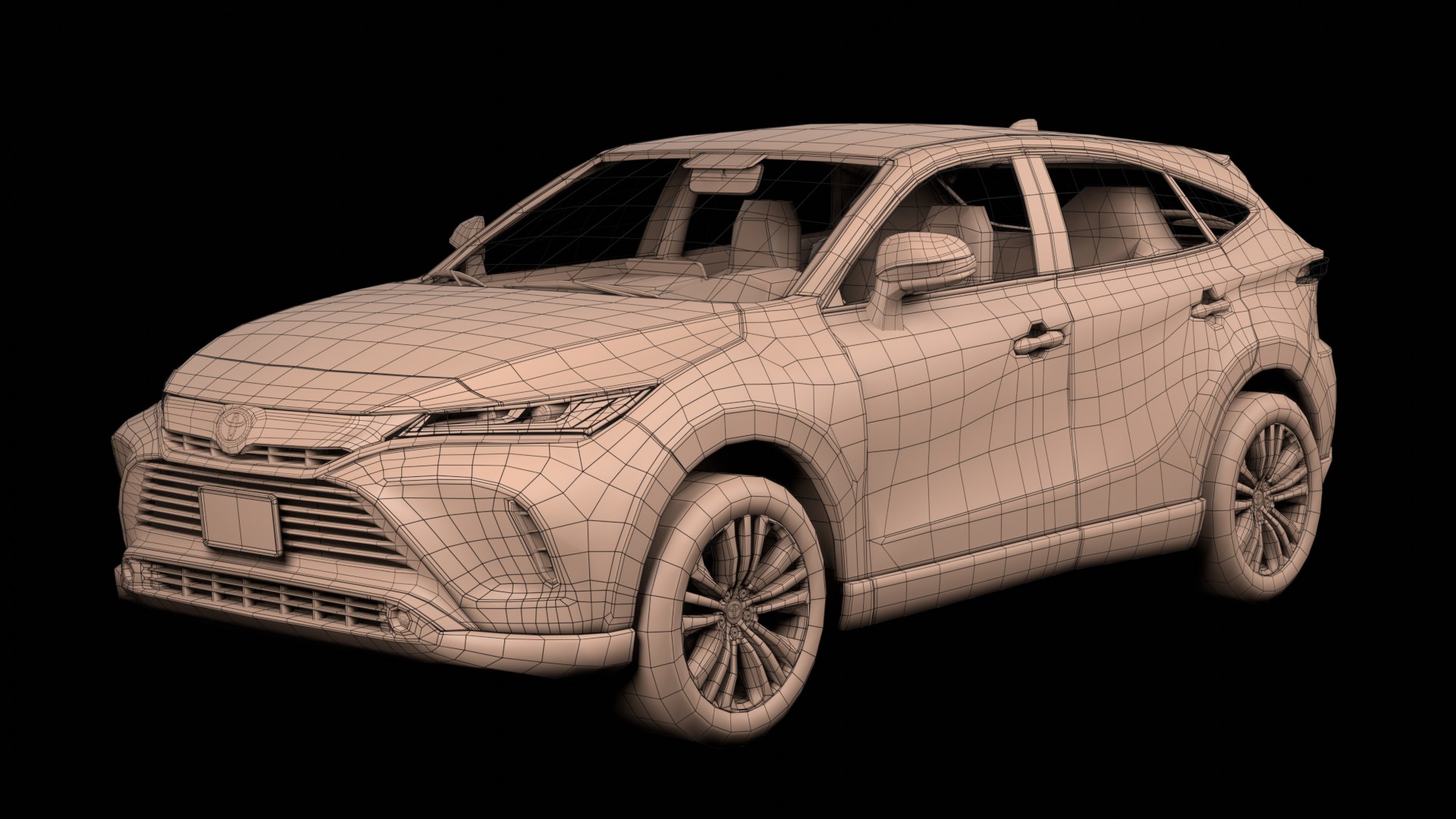 Toyota harrier 2020 3D model - TurboSquid 1596278