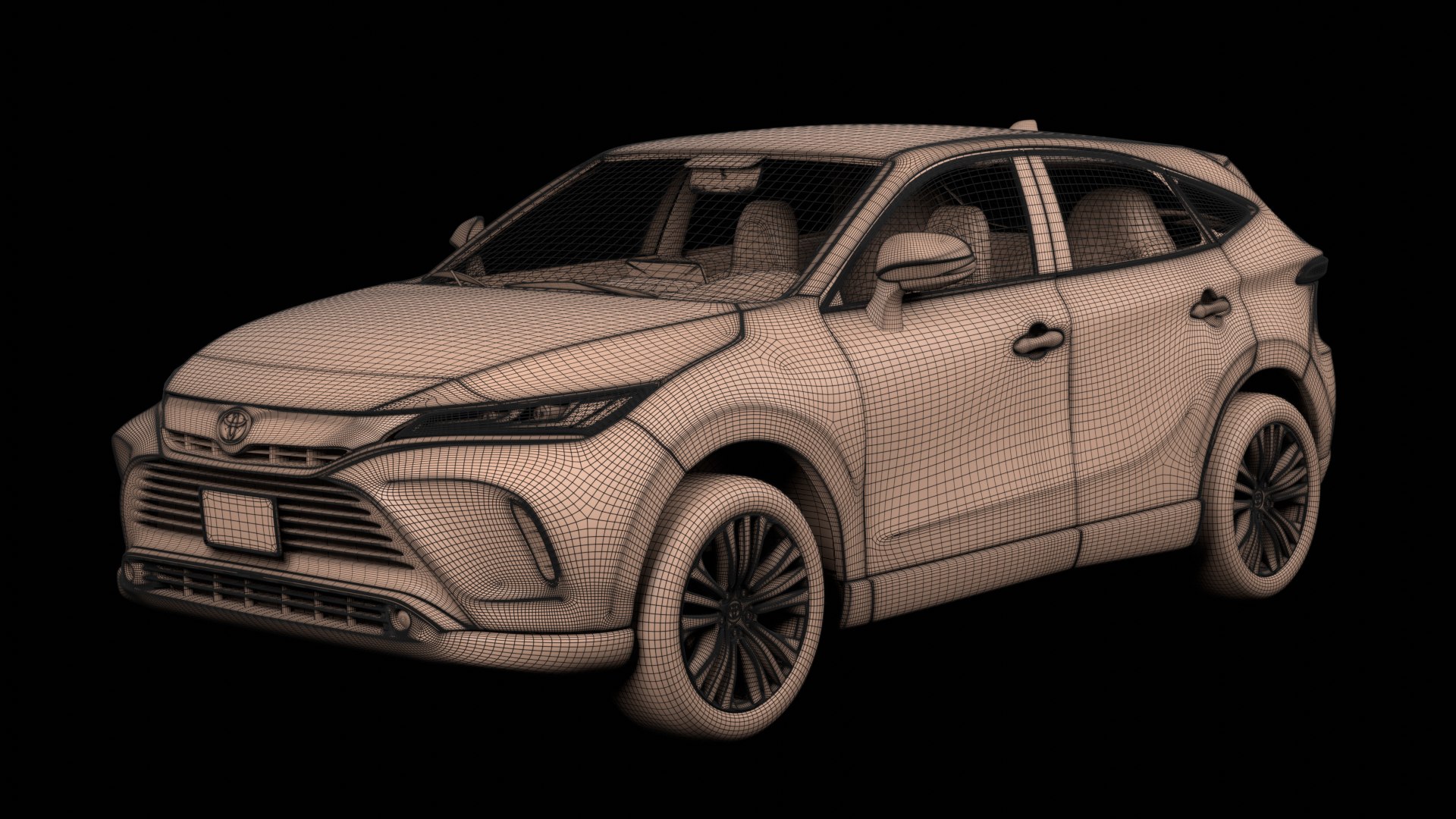 Toyota harrier 2020 3D model - TurboSquid 1596278