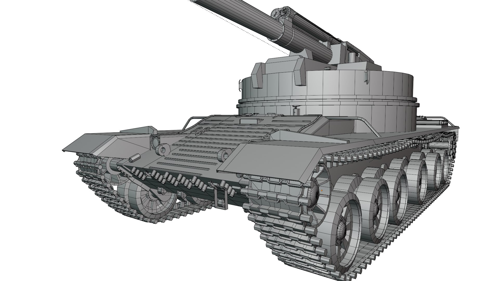 3D Object 327 Puck Self-propelled Artillery Low-poly Rigged ...