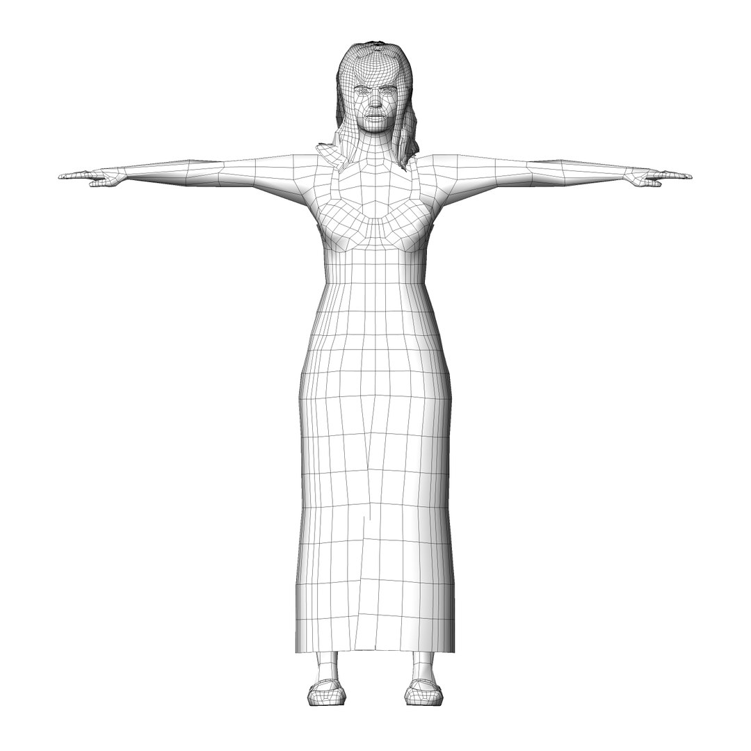 White Girl 3D Model - TurboSquid 1654669