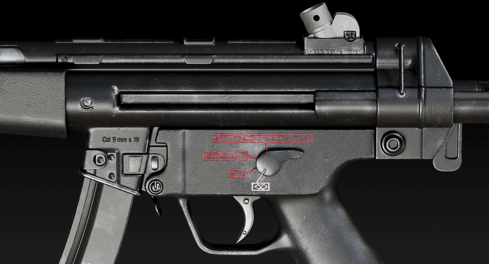 3D mp5a2 9mm model - TurboSquid 1406217
