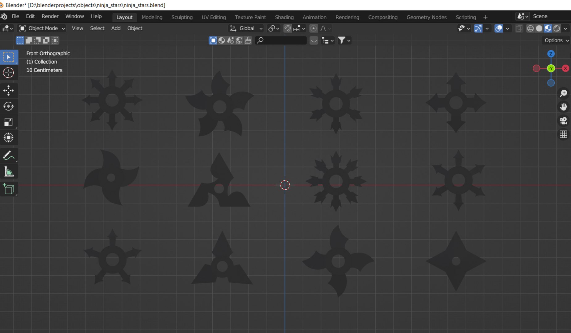 3D 12 Different Shapes Of Ninja Stars Shuriken Model - TurboSquid 1863019