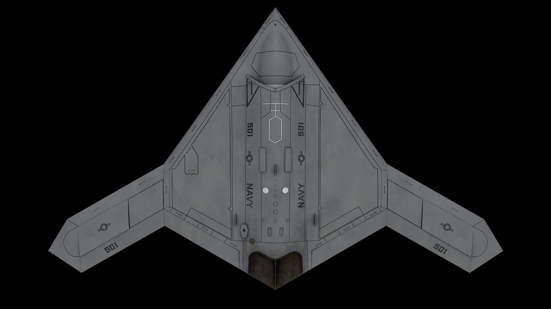 3D Model Northrop Grumman X-47B UAV - TurboSquid 2311166