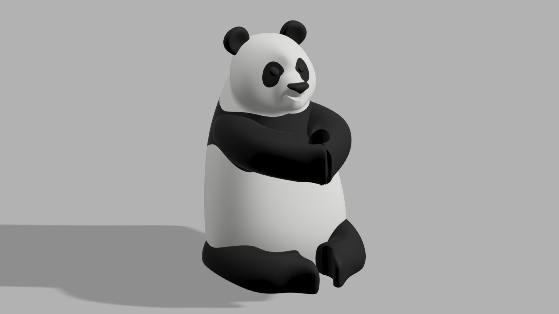 Cute Panda Holder Helper 3D - TurboSquid 2136497