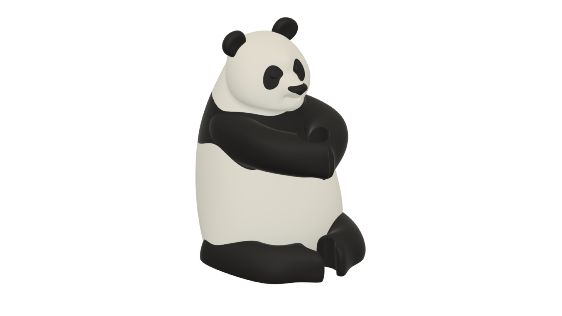 Cute Panda Holder Helper 3D - TurboSquid 2136497