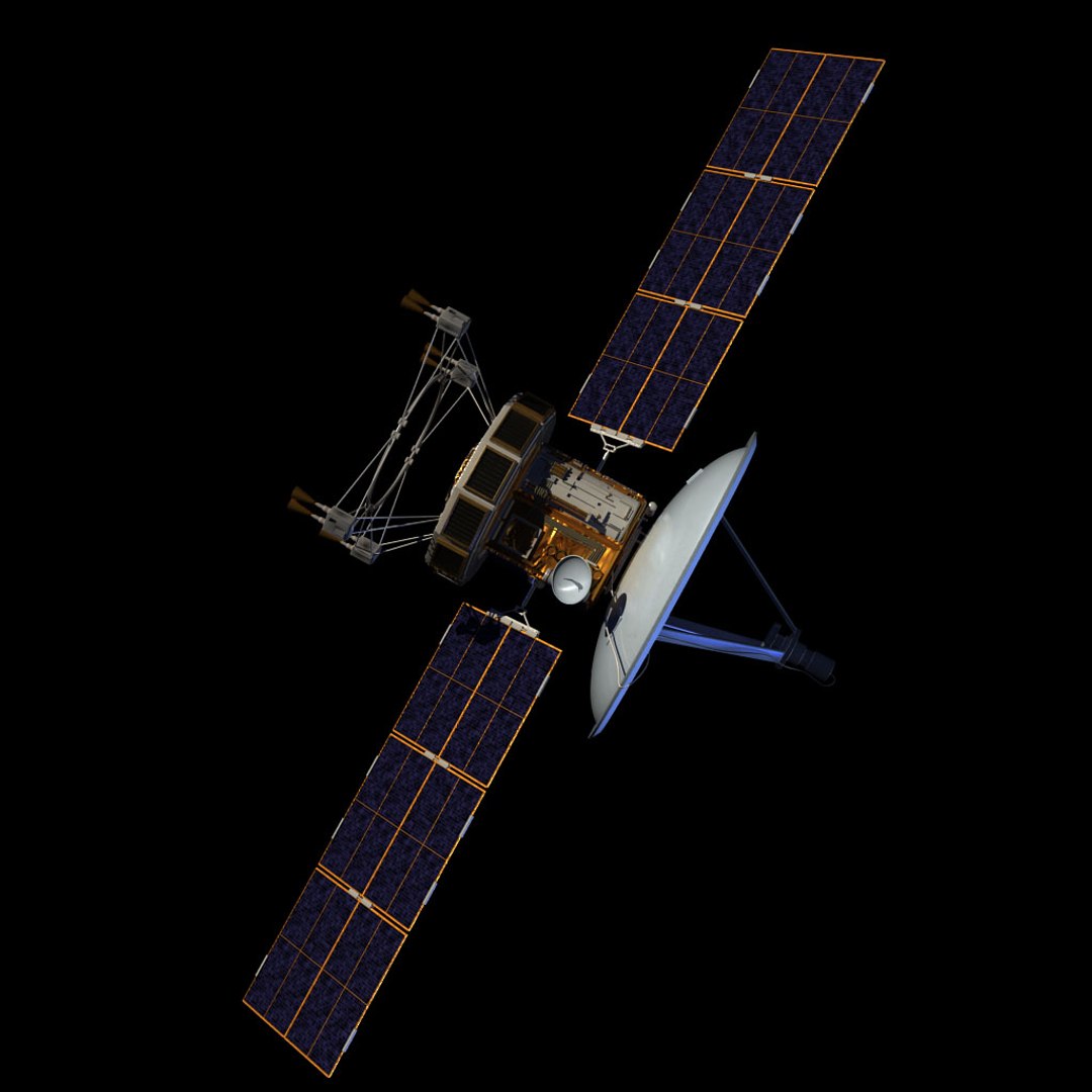 3d Communication Satellite Model