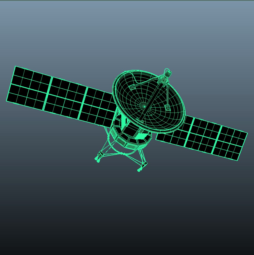3d Communication Satellite Model
