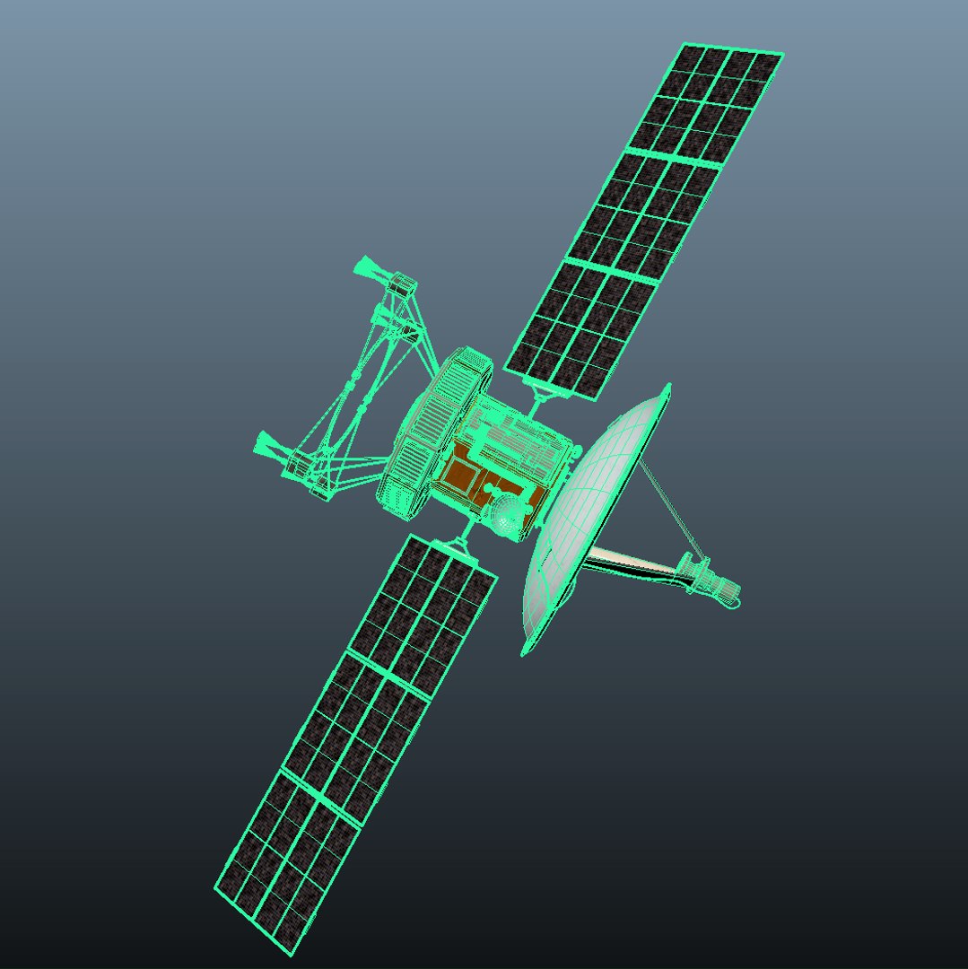 3d Communication Satellite Model