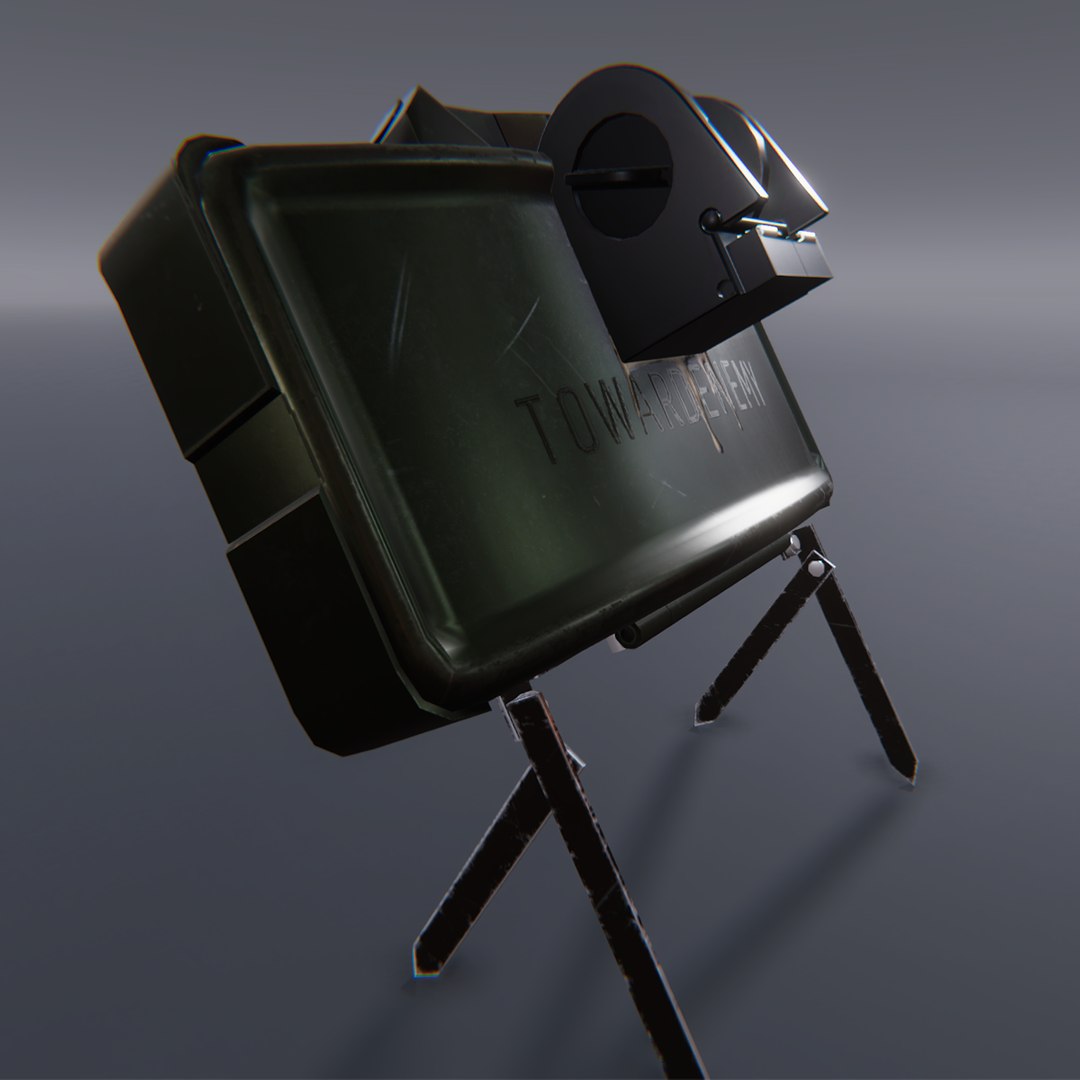 3D Claymore - M18 Mine Low-poly 3D Model - TurboSquid 1774545