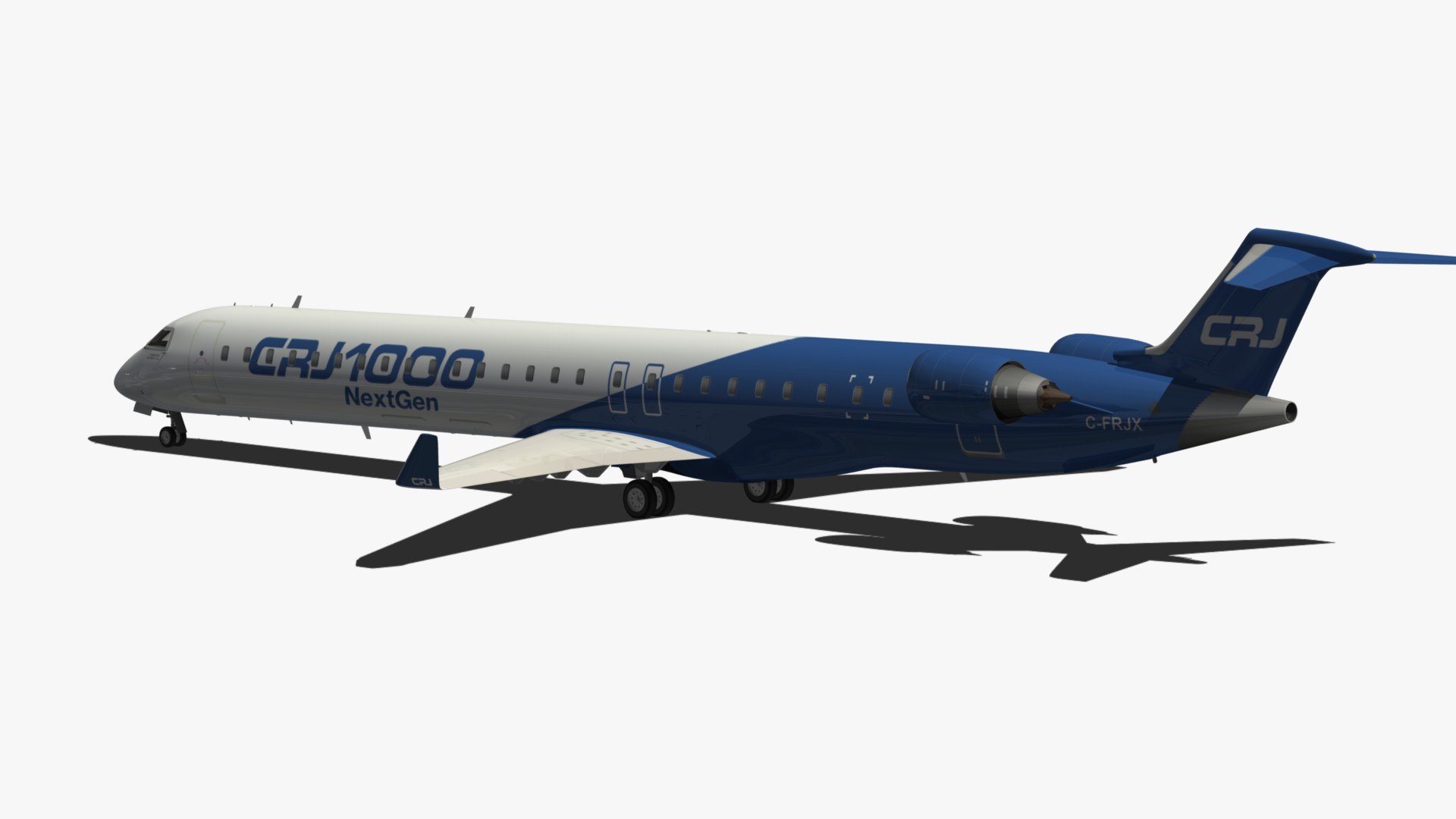 3d Model Of Crj 1000