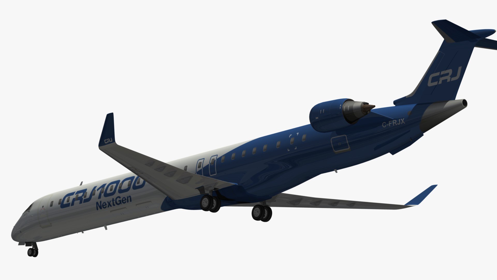 3d Model Of Crj 1000