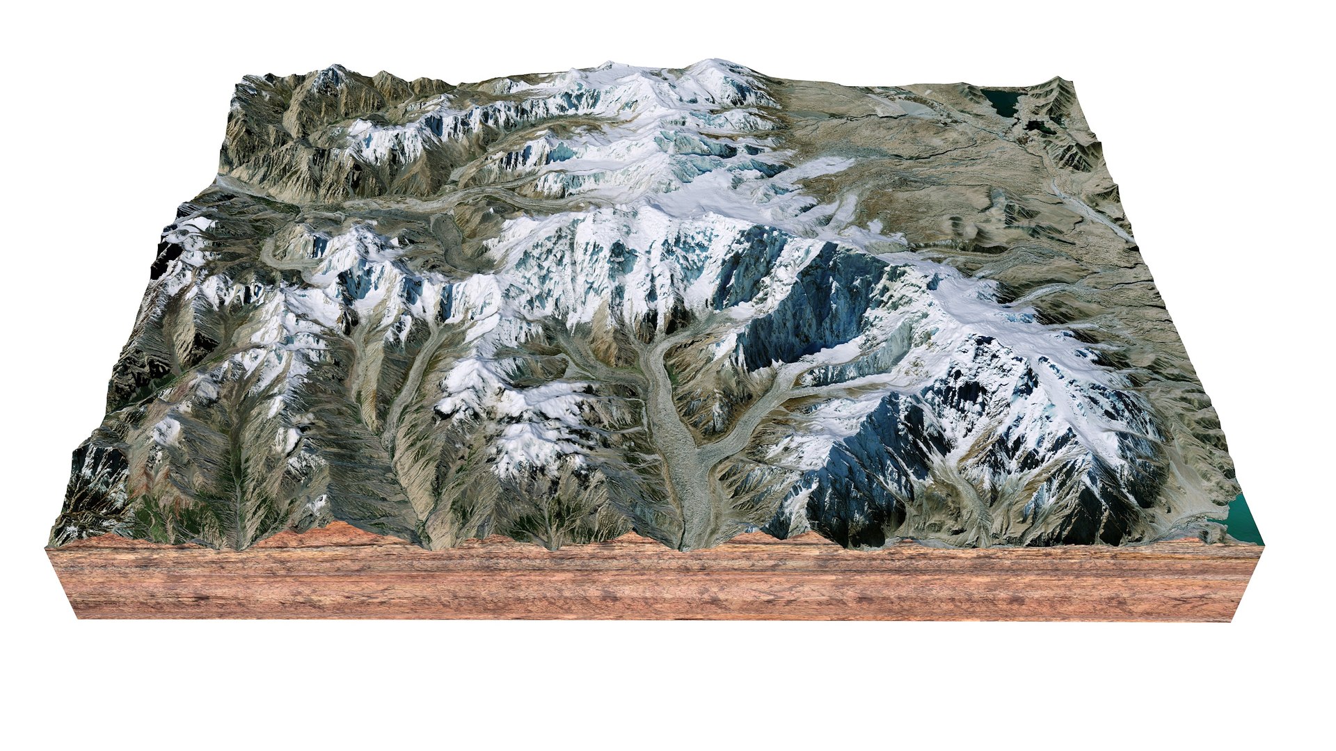 3D Kongur Tagh Mountain China Model - TurboSquid 2061707