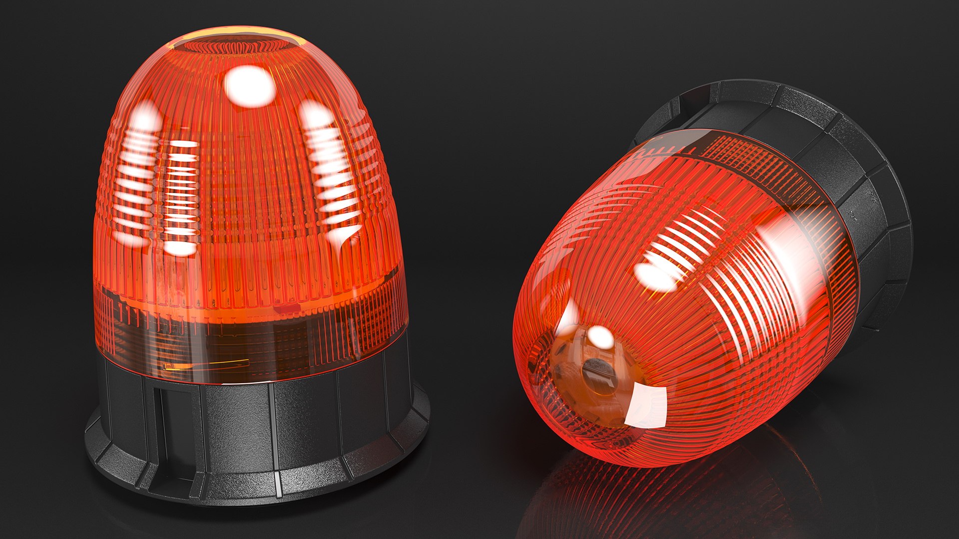 3D Magnetic Orange Flashing Beacon - TurboSquid 1707949
