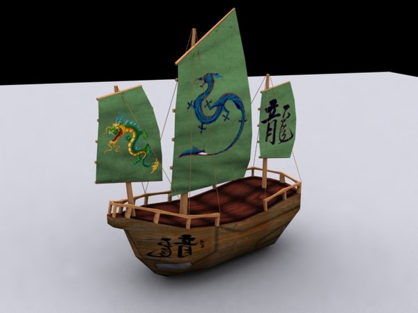 3d chinese pirate ship