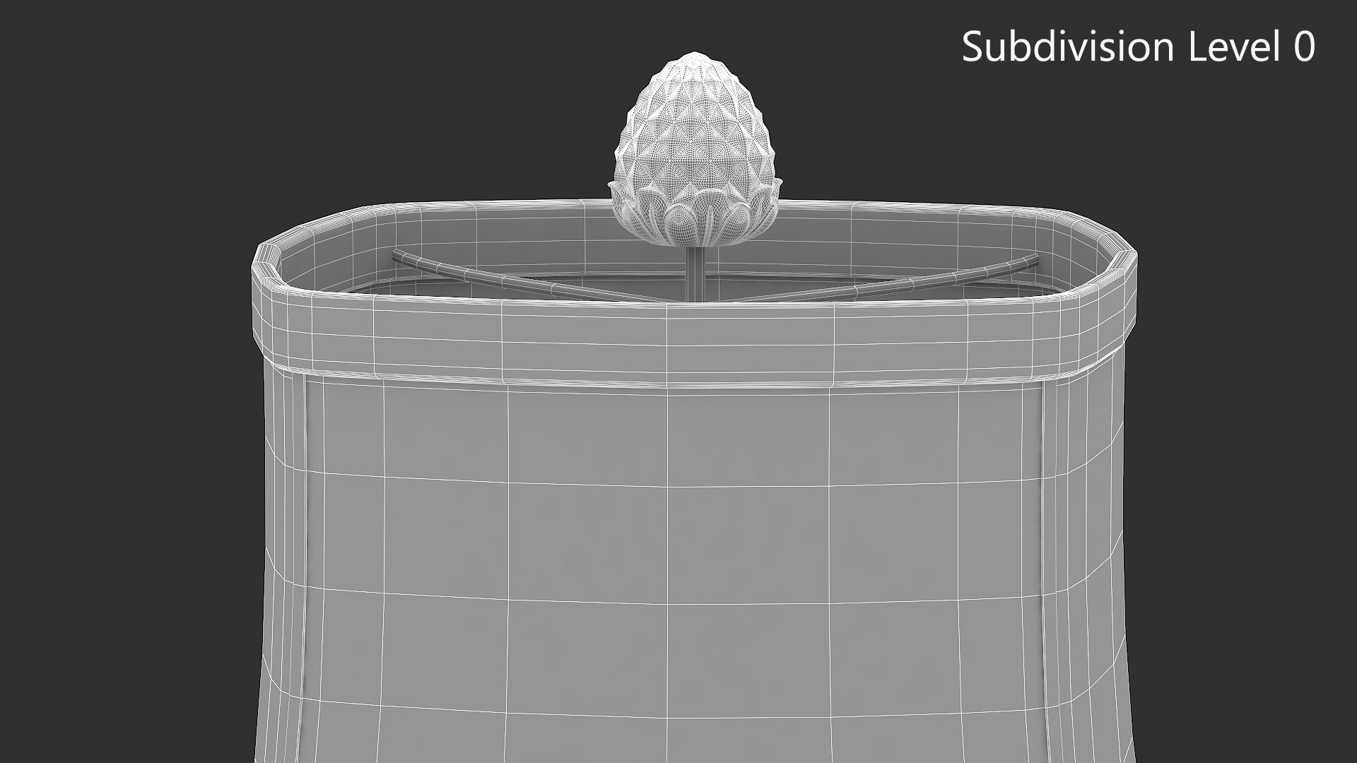 3D Model Pineapple Column Lamp - TurboSquid 2394883
