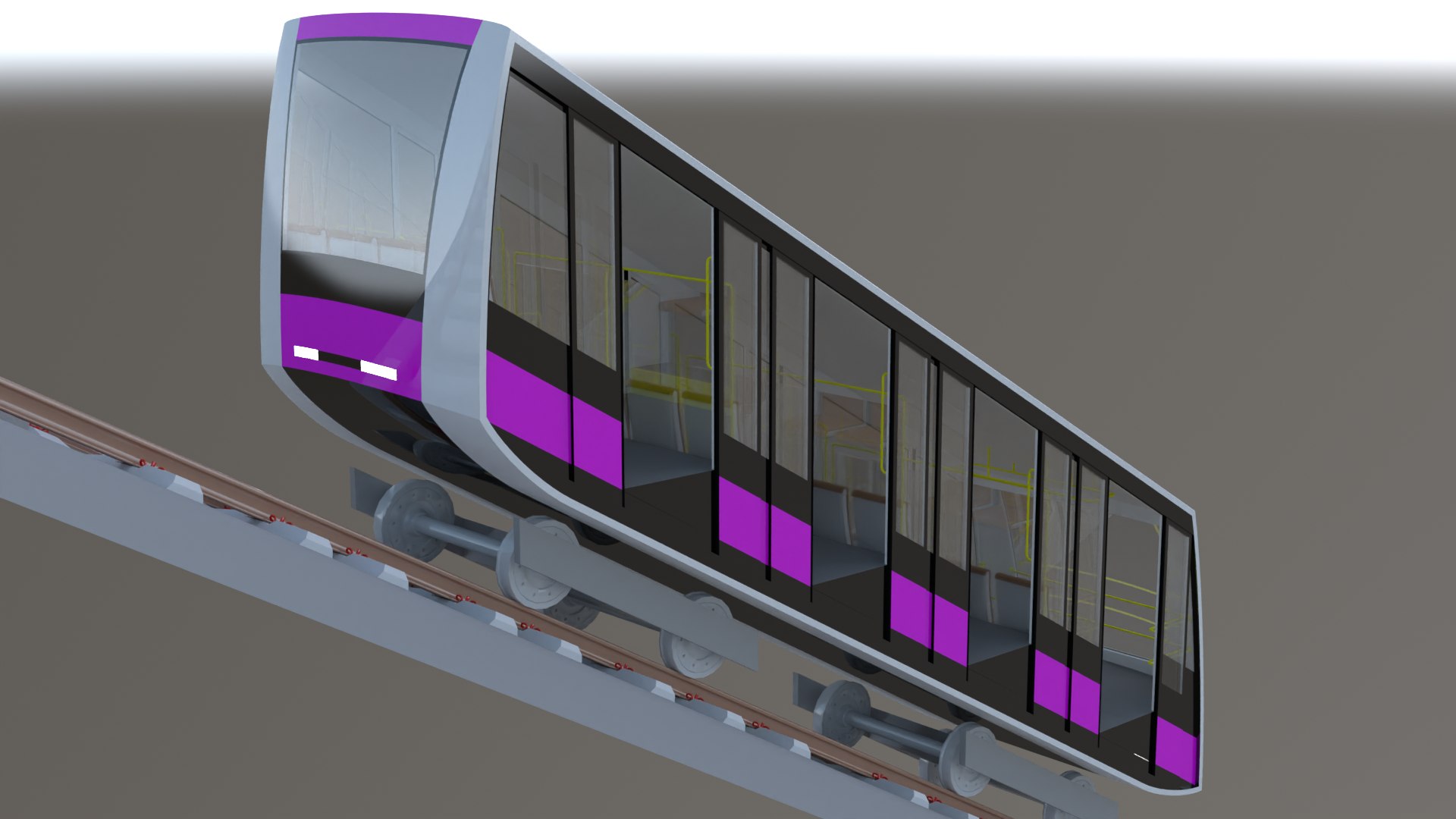 Modern Funicular 3D Model - TurboSquid 1916536