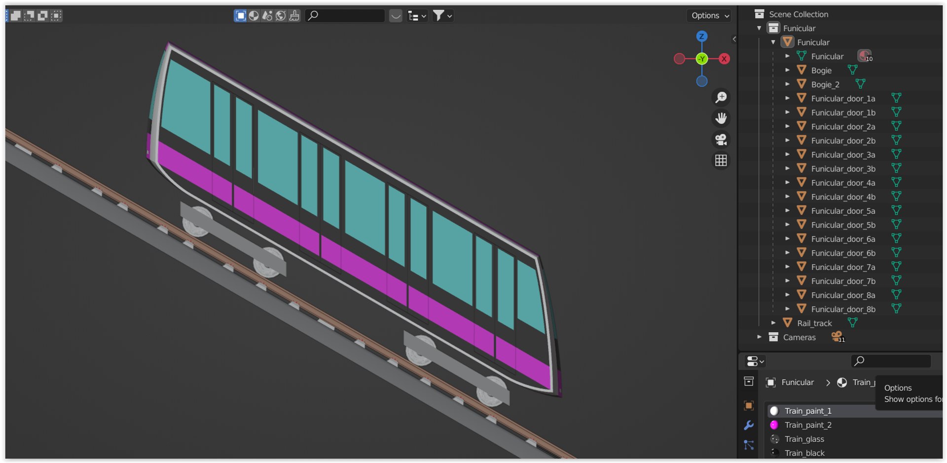 Modern Funicular 3D Model - TurboSquid 1916536