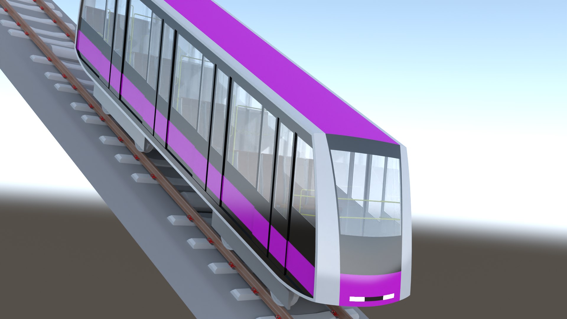 Modern Funicular 3D Model - TurboSquid 1916536