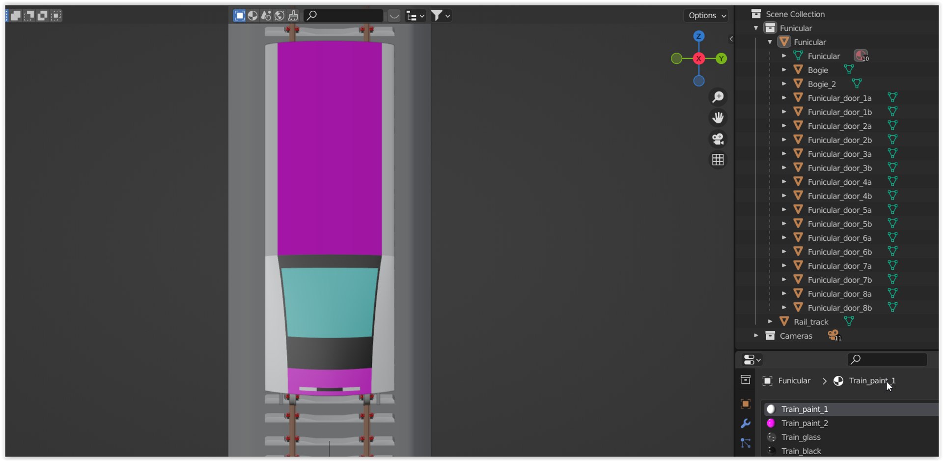 Modern Funicular 3D Model - TurboSquid 1916536