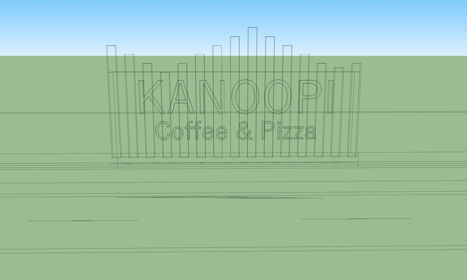3D Signage Of Cafe Model - TurboSquid 2088487