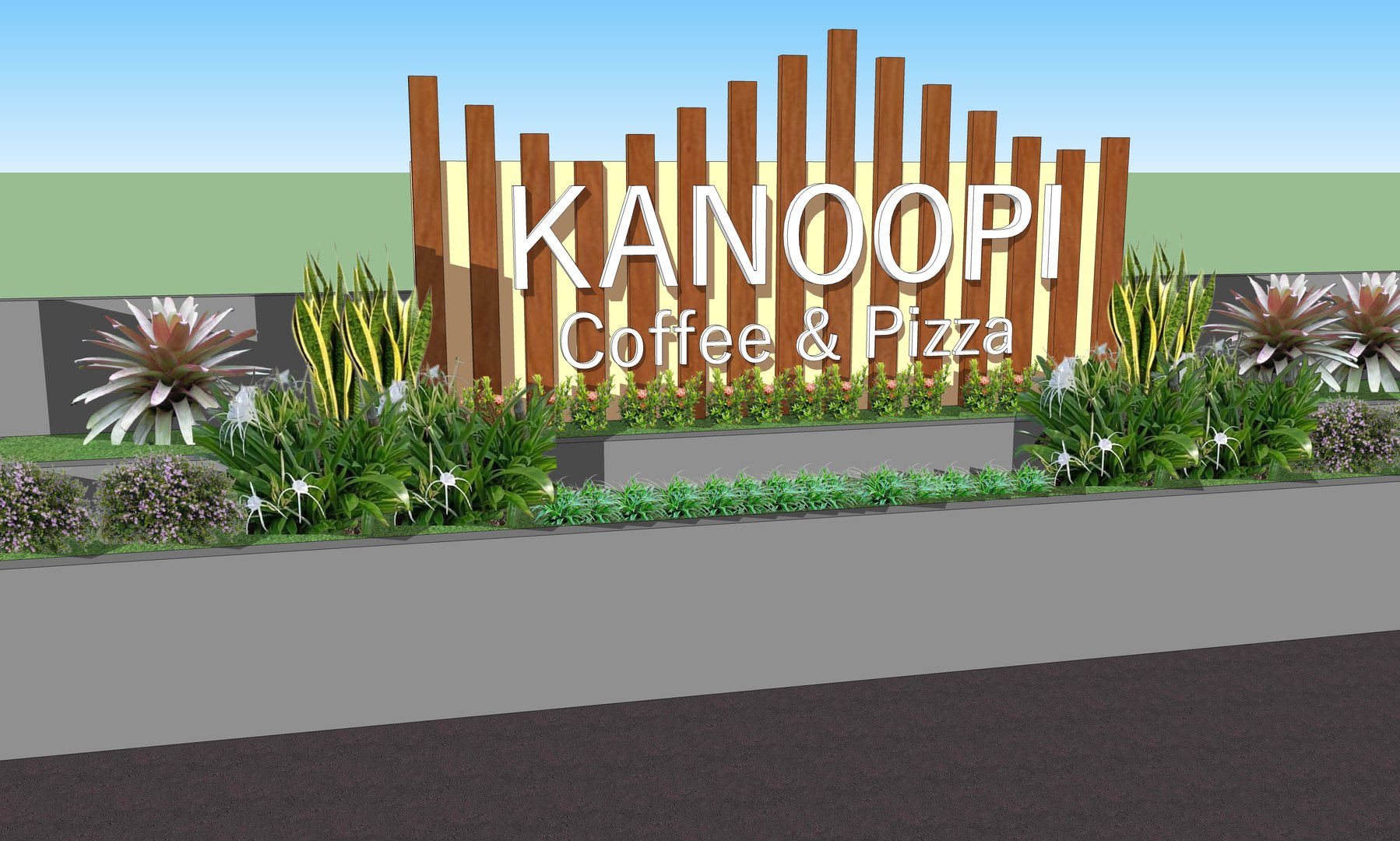 3D Signage Of Cafe Model - TurboSquid 2088487