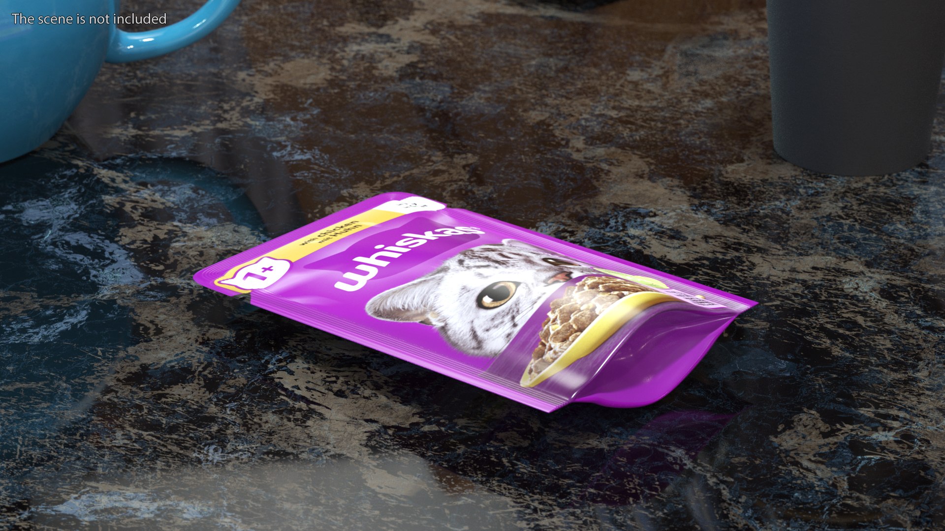 Wet Cat Food Whiskas Pouch 3D Model - TurboSquid 2113696