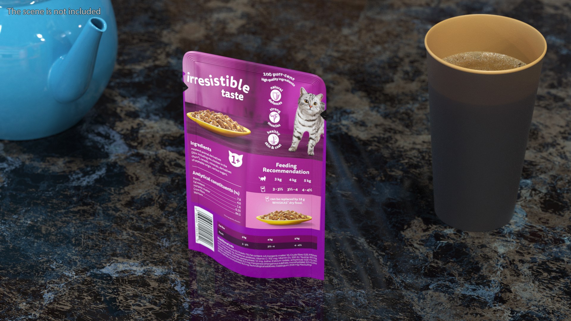 Wet Cat Food Whiskas Pouch 3D Model - TurboSquid 2113696