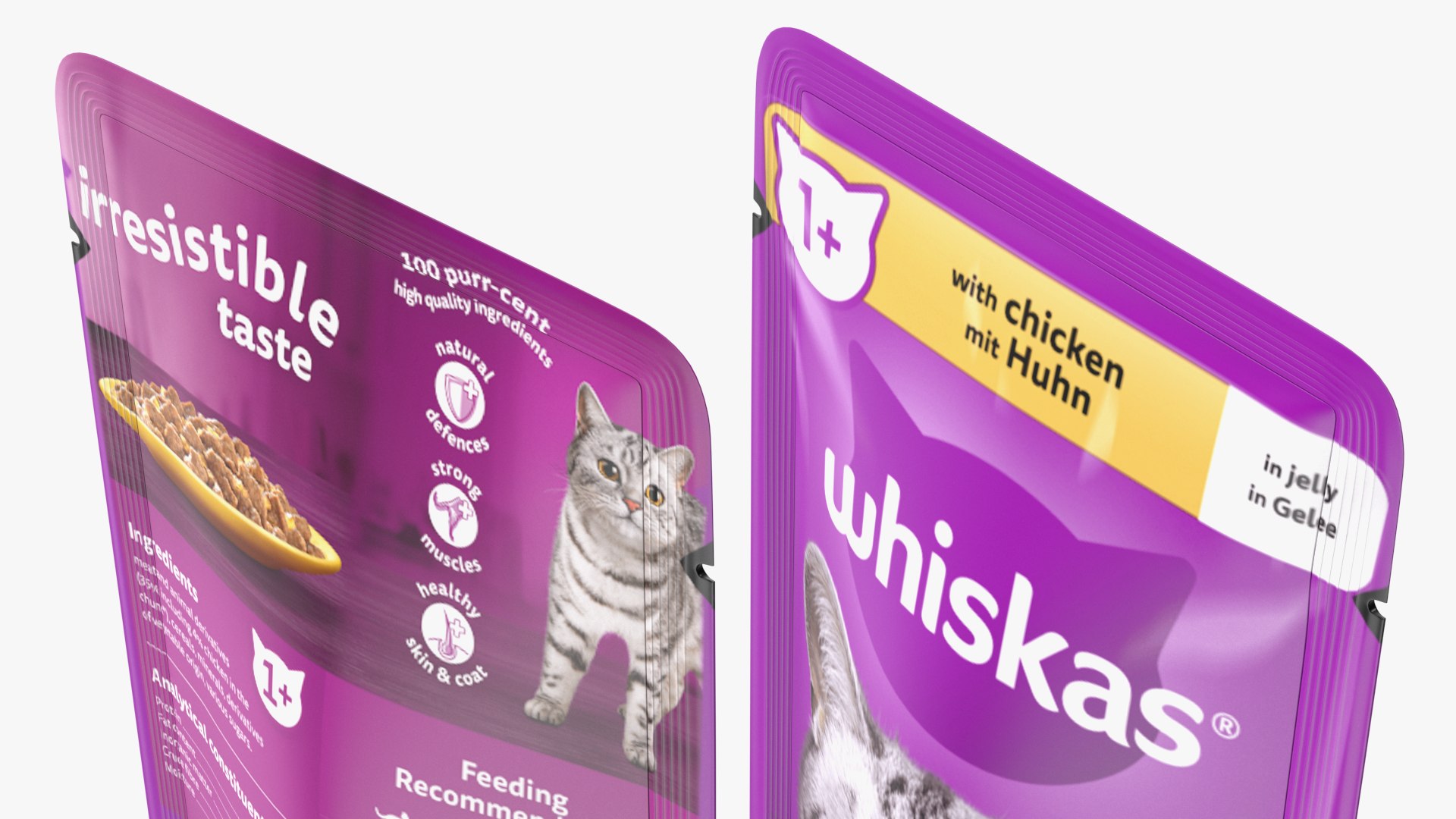 Wet Cat Food Whiskas Pouch 3D Model - TurboSquid 2113696