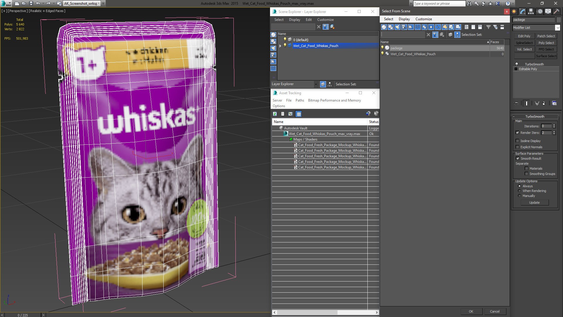 Wet Cat Food Whiskas Pouch 3D Model - TurboSquid 2113696