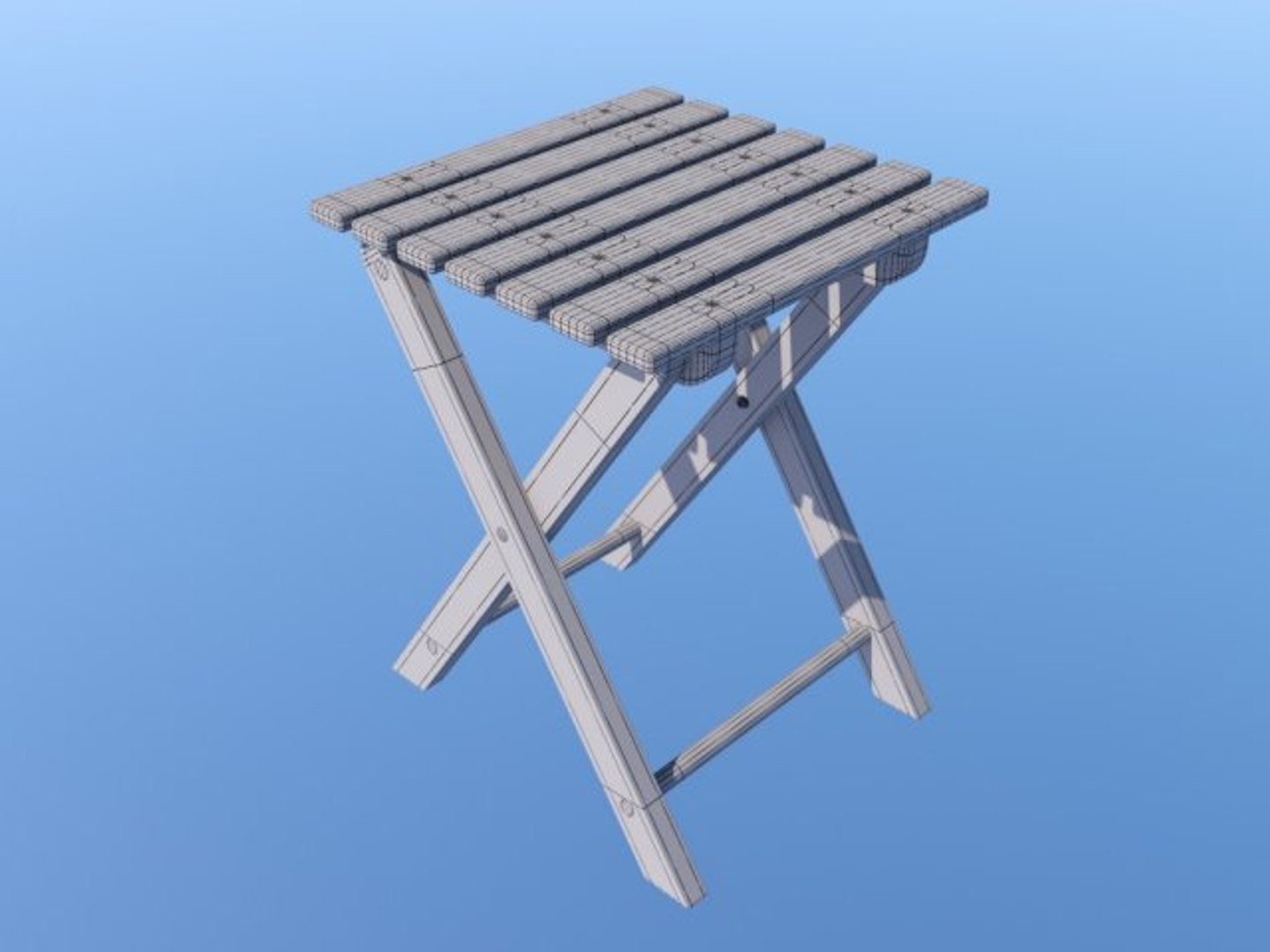 3d Folding Stool Model