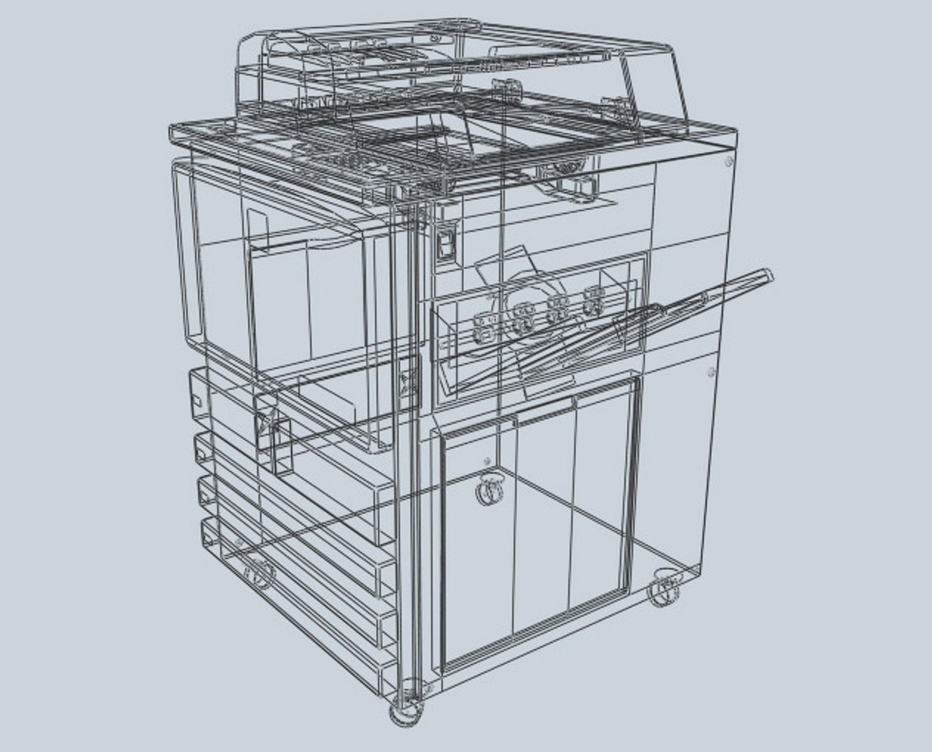 Copy Machine 3D Model - TurboSquid 1374580