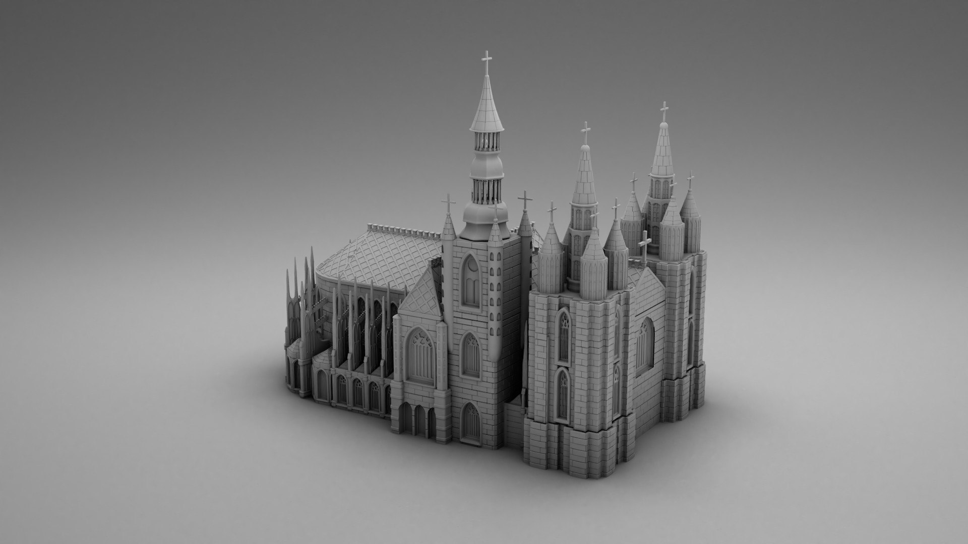 Gothic Carved 3D Model - TurboSquid 1688404